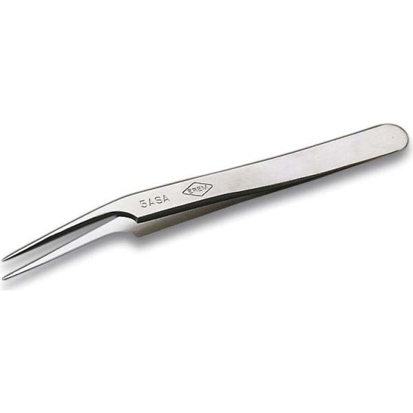 Erem - Fine Point Tweezer: Curved, 4.528" OAL | MSC Direct