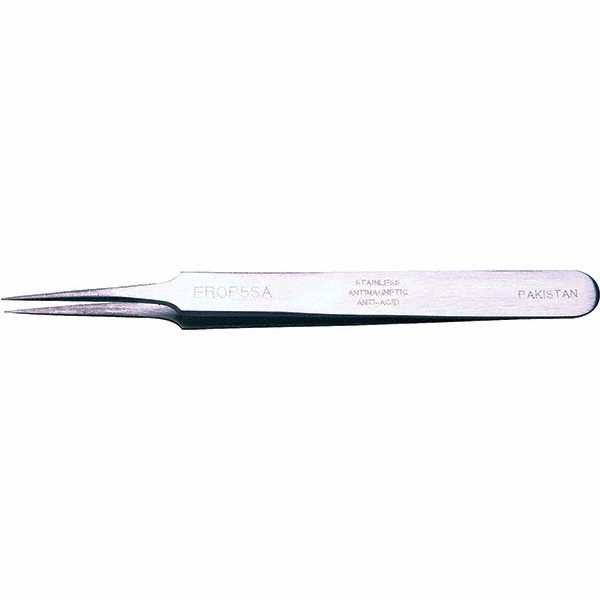 Erem - Fine Point Tweezer: Straight, Stainless Steel, Very Fine Tip, 4 ...