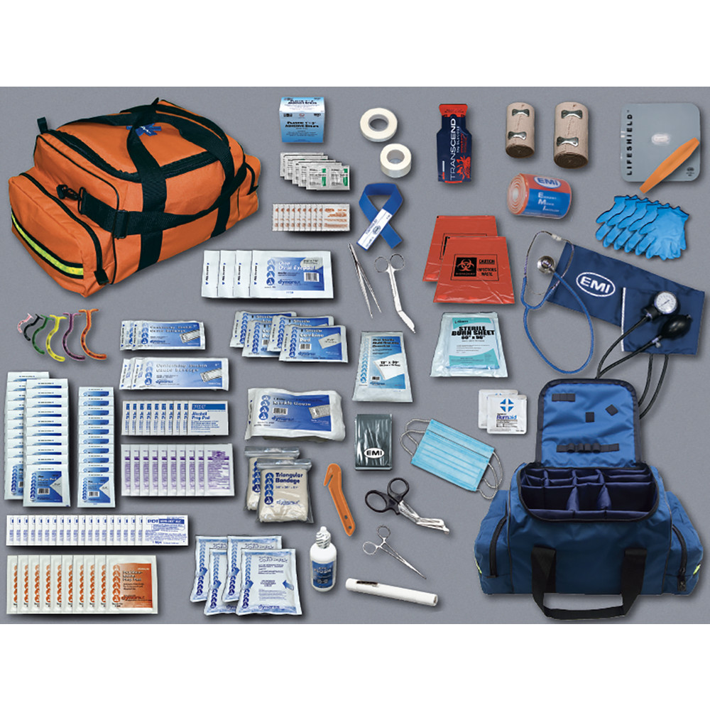 EMI - 141 Pc EMS Trauma First Aid Kit for 4: Portable | MSC Direct