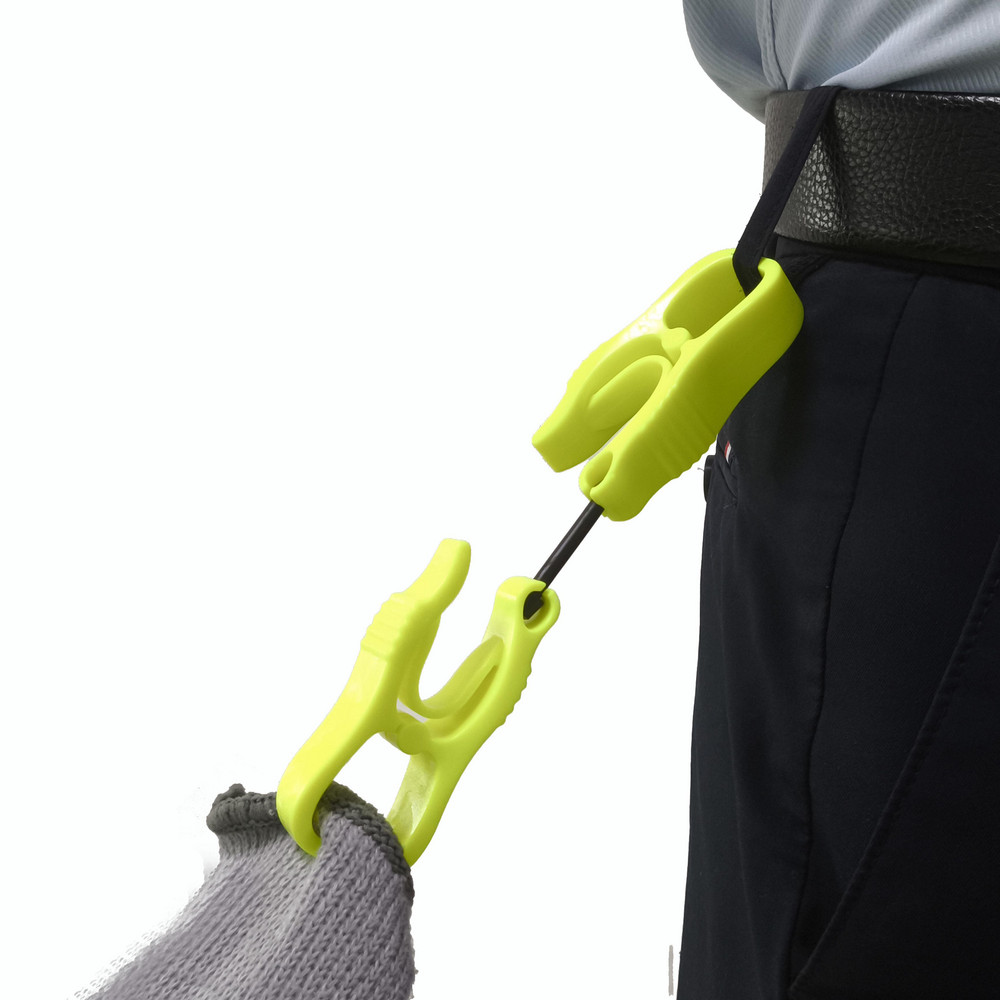 PRO-SAFE - Glove Clip, Plastic, 6 3/8" Long, 0.375" Max Clip Opening ...