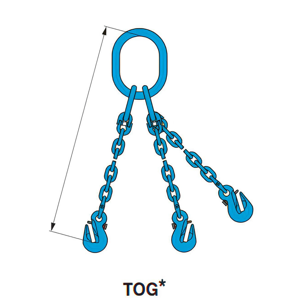 Pewag - Chain Sling: Grab Hook, Multi-Leg & Oblong, 5' Long, 26900 lb ...