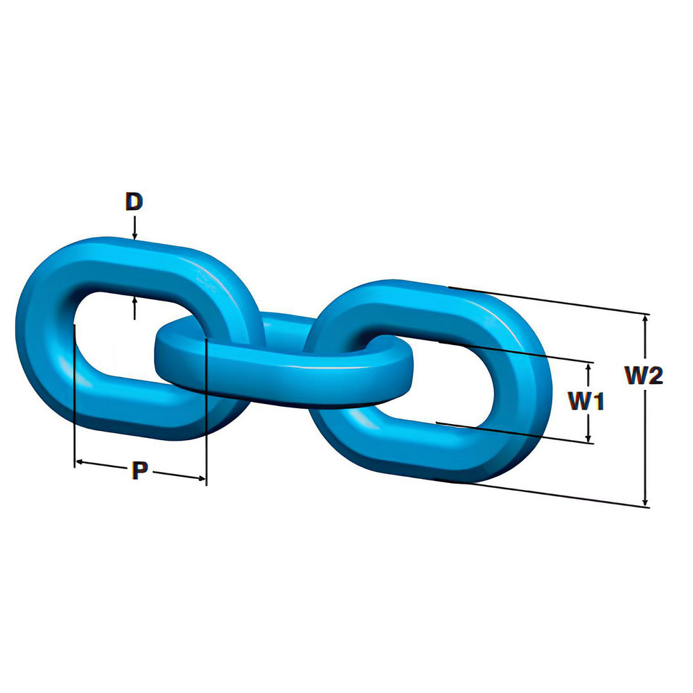 Pewag - Chain Sling: Grab Hook, Oblong & Single-Leg, 10' Long, 10600 lb ...