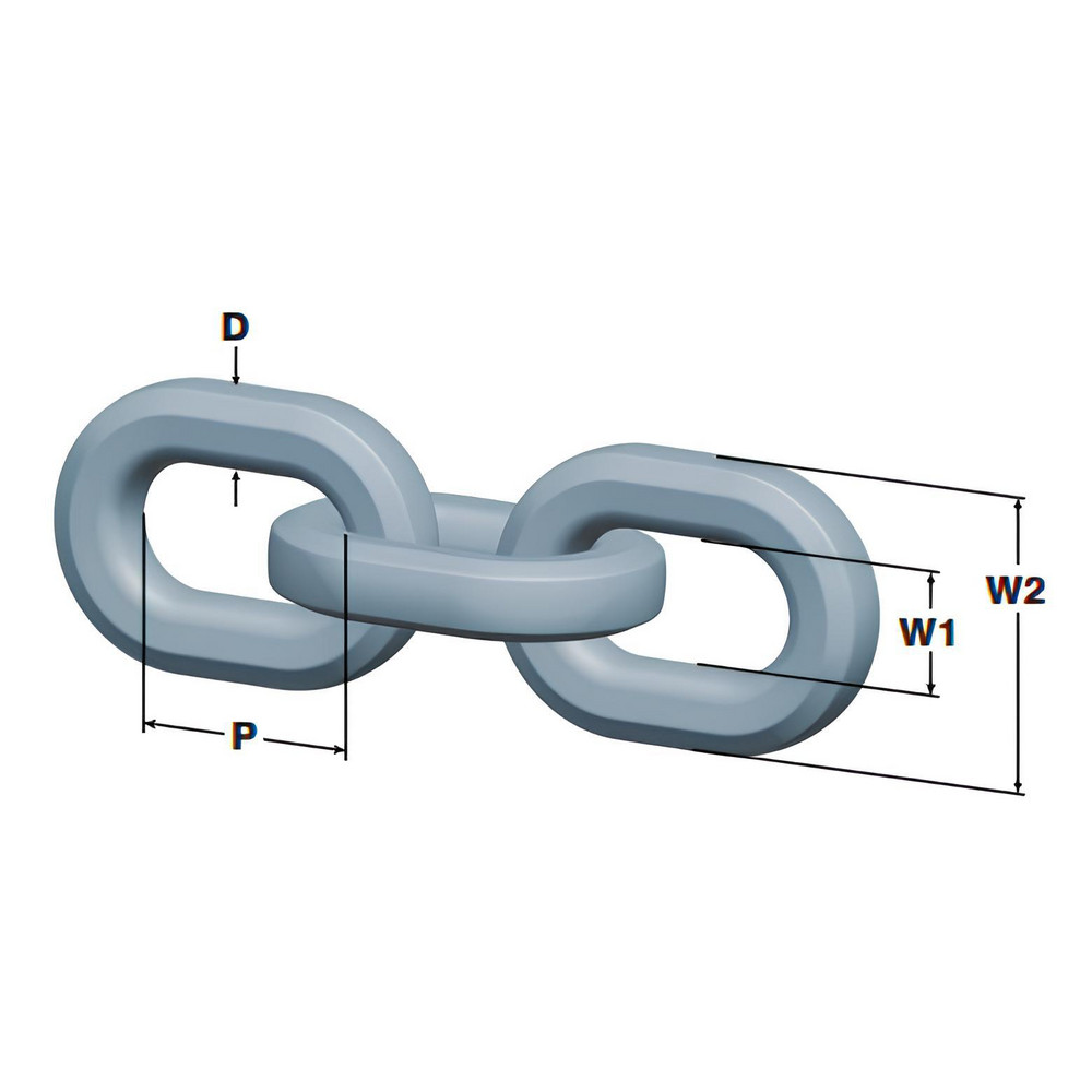 Pewag - Chain Sling: Grab Hook, Oblong & Single-Leg, 10' Long, 10600 lb ...