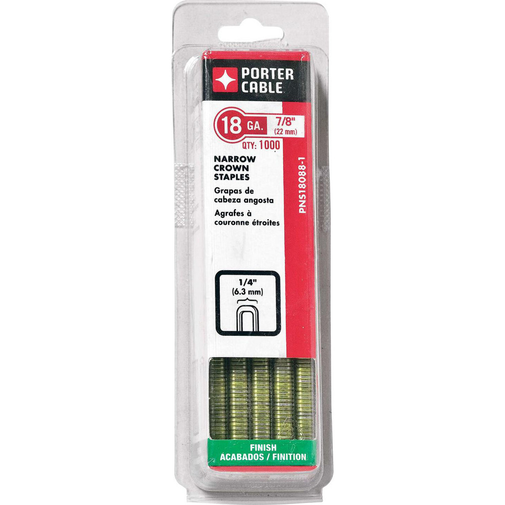 Porter-Cable - Narrow Crown Construction Staple: 1/4" Wide, 7/8" Long ...