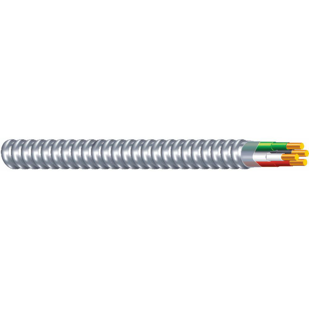Southwire - Building Wire: MC Cable, 12.000 AWG, Aluminum, Stranded ...