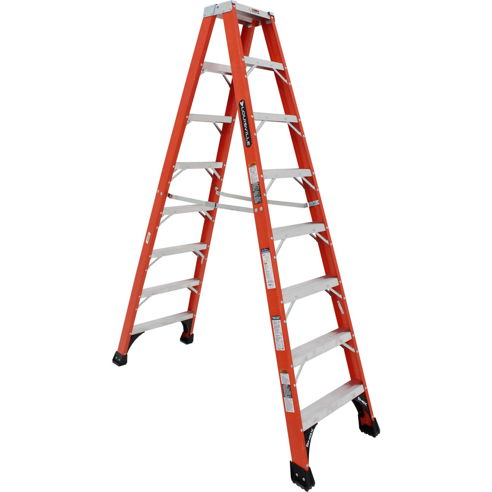 Louisville - 7 Step Fiberglass Foldable Step Ladder: Type IAA 375 lb ...