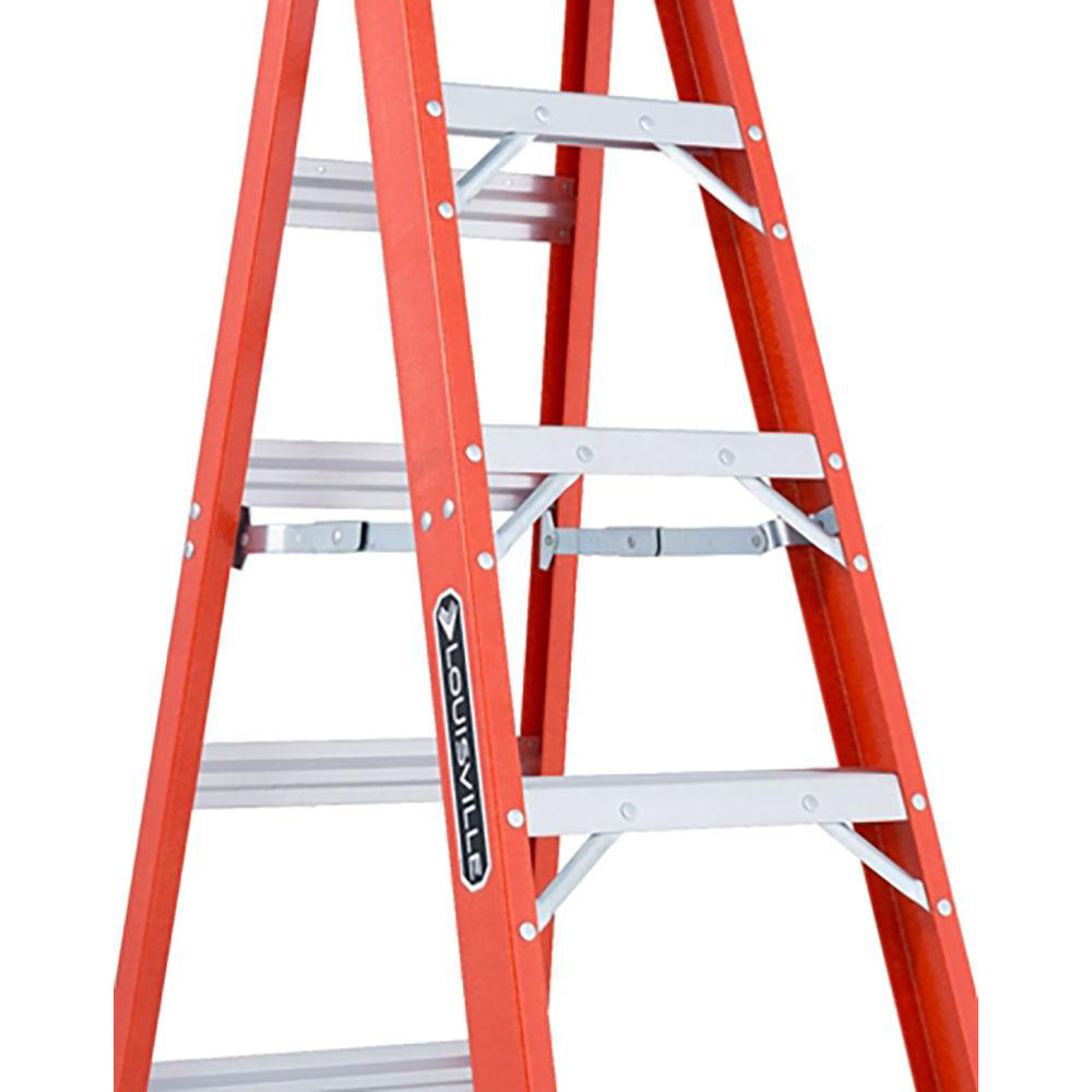 Louisville - 5 Step Fiberglass Foldable Step Ladder: Type IAA 375 lb ...