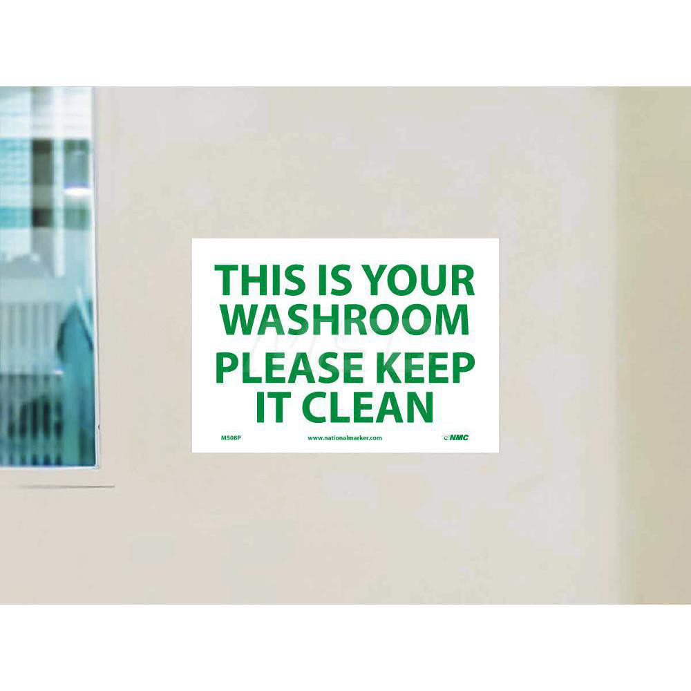 AccuformNMC - Restroom & Janitorial Sign & Housekeeping Sign Sign ...