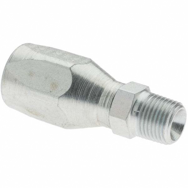 Eaton - 1/8-27 NPT, Carbon Steel Reusable Hose Male Fitting - 75039644 ...