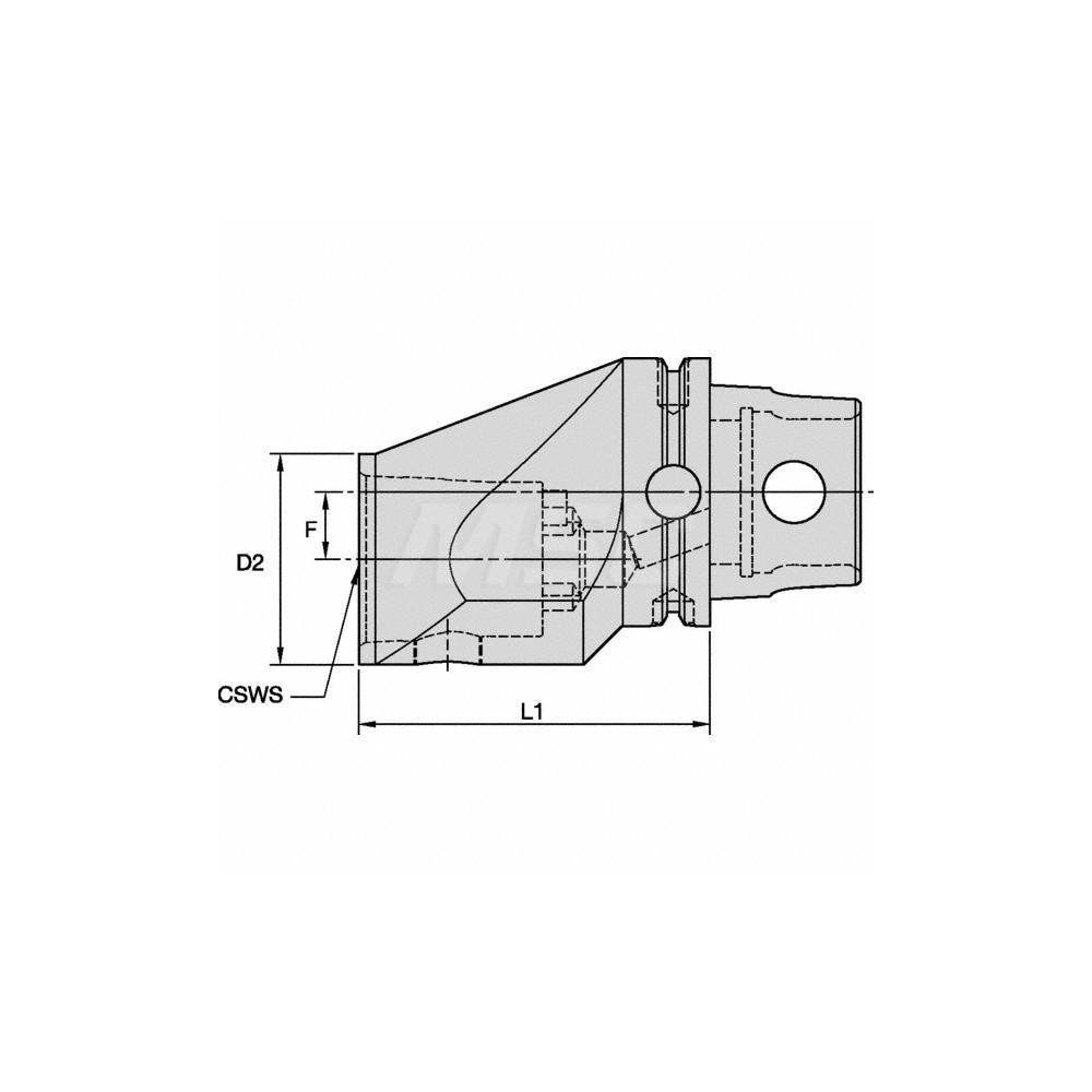 Kennametal - KM80 to KM63 Offset Reducing Adapter | MSC Direct