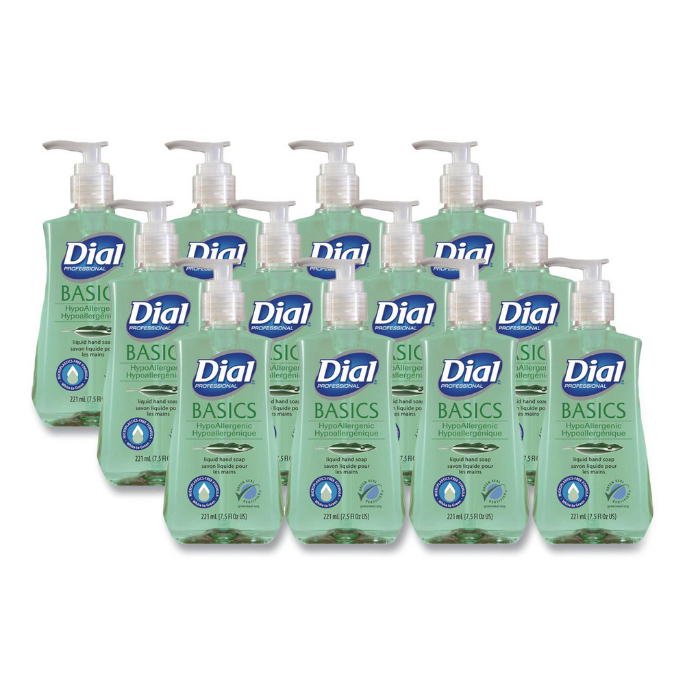 Dial - Basics MP Free Liquid Hand Soap, Unscented, 7.5 oz, 12/Carton ...