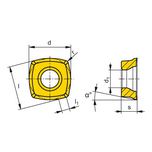 Ceratizit - Milling Inserts; Insert Style: XOLX; Insert Size Code: 1204; Insert Material: Solid ...