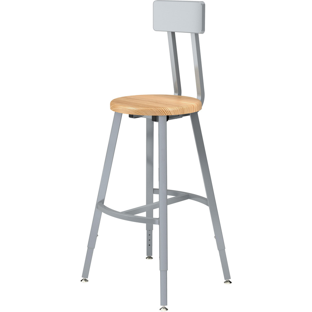 National Public Seating - Stationary Stools: Seat Depth: 14 in; Seat ...