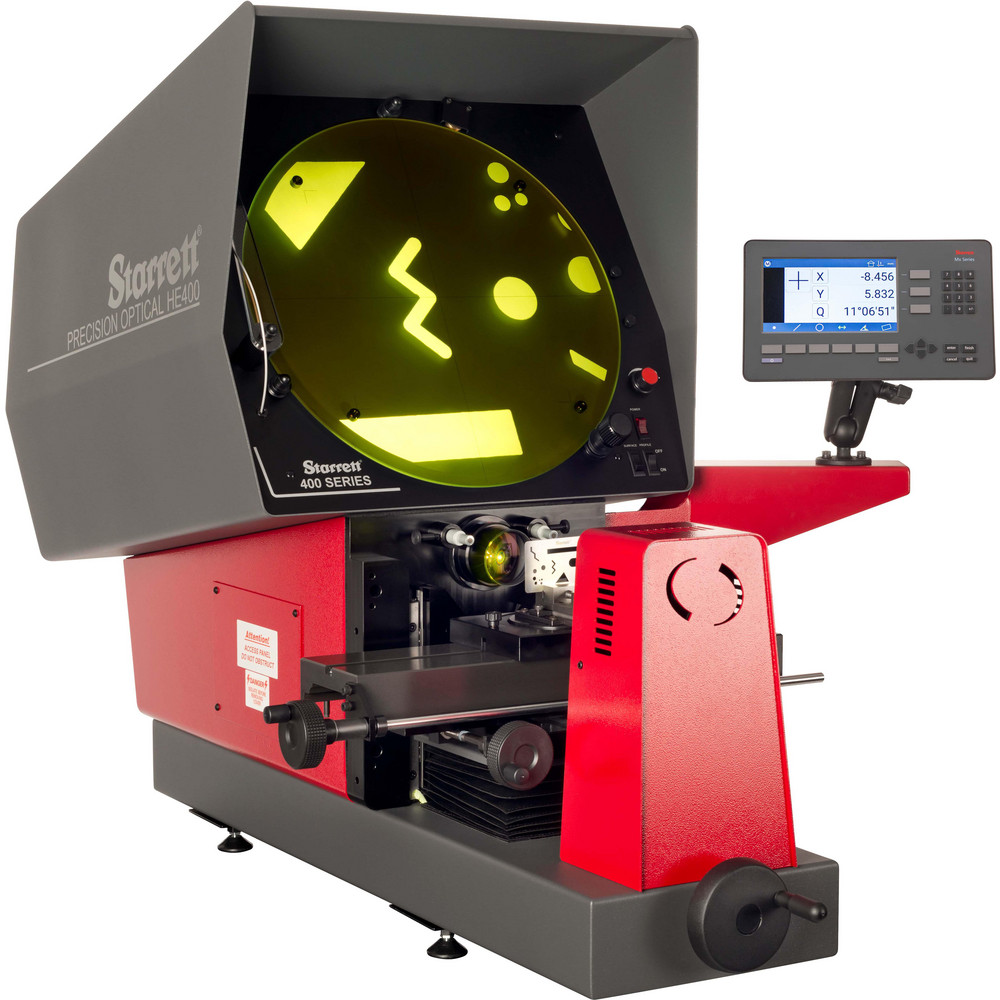 Starrett - Optical Comparator: 16" Screen Dia, Horizontal Orientation ...