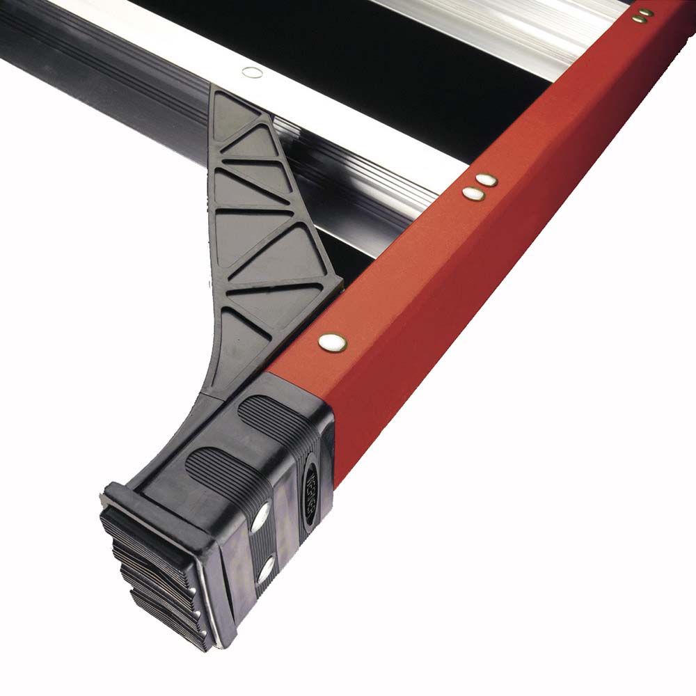 Werner - 7-Step Ladder: Fiberglass, Type IAA, 375 lb Capacity, 8' OAH ...