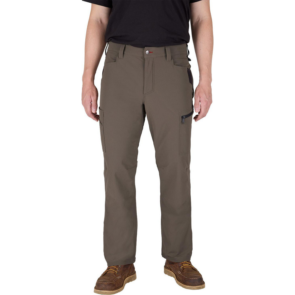 Milwaukee Tool - Washable Pants: Size 40X34, Brown, Cotton, Polyester ...
