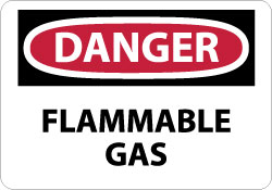 AccuformNMC - Sign: Rectangle, DANGER, Danger - Flammable Gas | MSC Direct