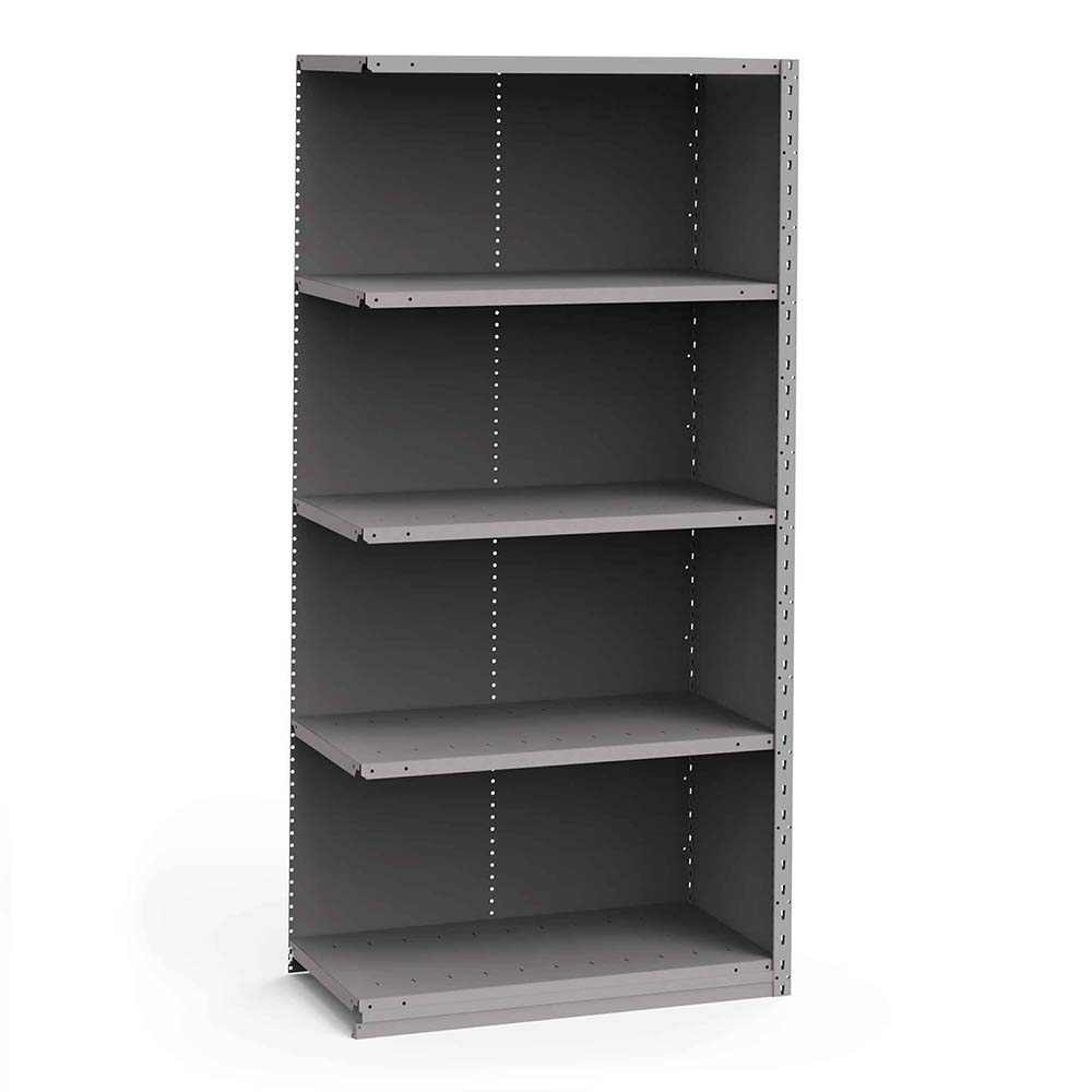 Rousseau Metal - Closed Shelving Add-On Unit: 5 Shelves | MSC Direct
