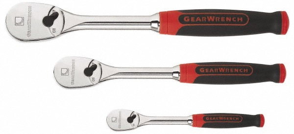 GearWrench - 1/4", 3/8" & 1/2" Drive Pear Head Ratchet Set - 75230433 ...