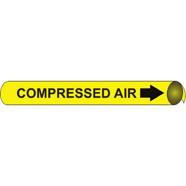 AccuformNMC - Pipe Marker with Compressed Air Legend and Arrow Graphic ...