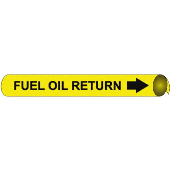 NMC - Pipe Marker with Fuel Oil Return Legend and Arrow Graphic ...