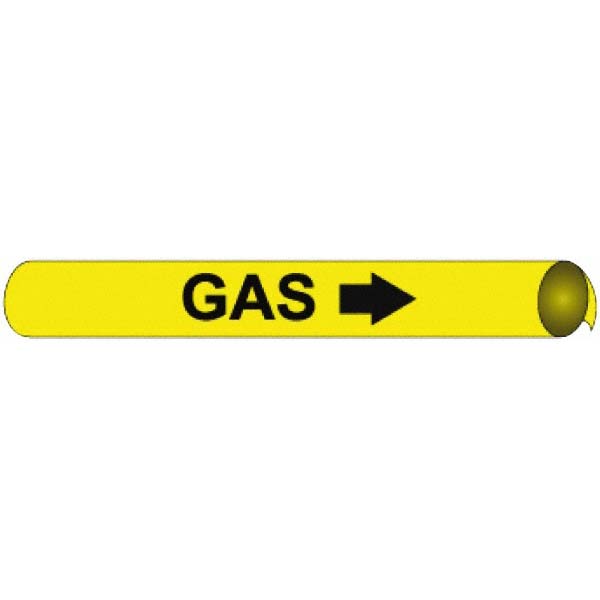 AccuformNMC - Pipe Marker with Gas Legend and Arrow Graphic | MSC Direct