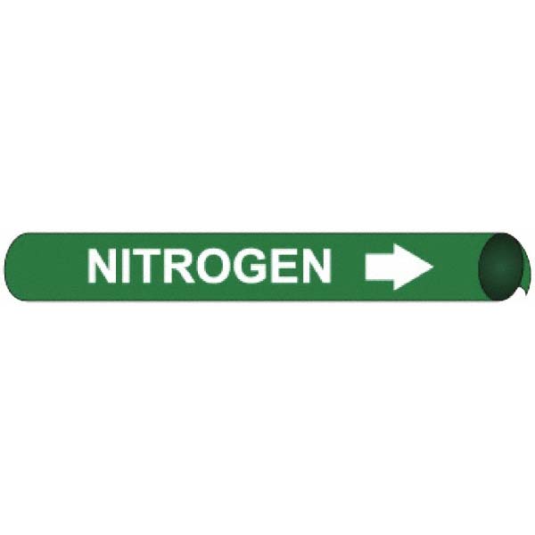 AccuformNMC - Pipe Marker with Nitrogen Legend and Arrow Graphic | MSC ...