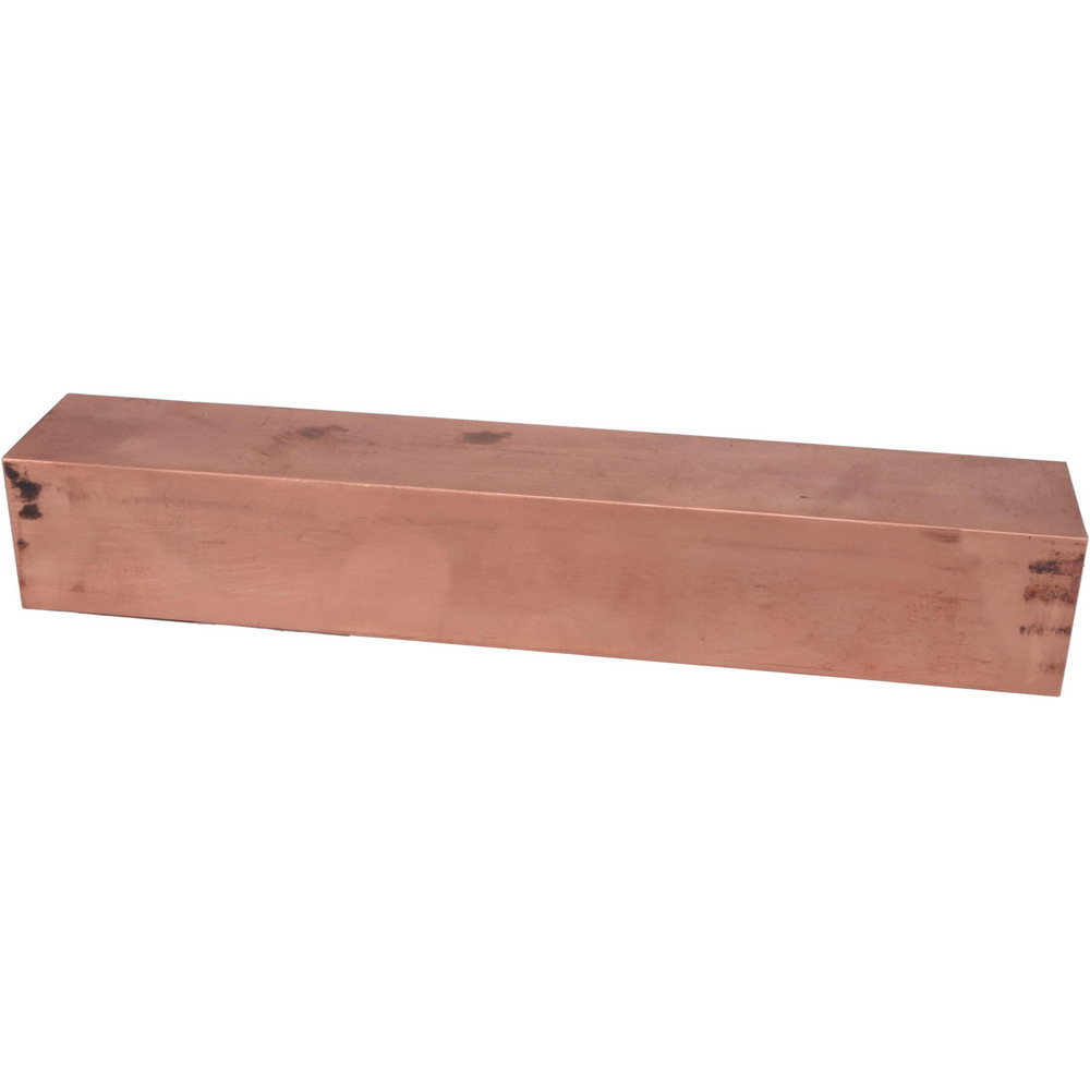 Value Collection - 2 Inch Square x 12 Inch Long, Copper Square Bar ...