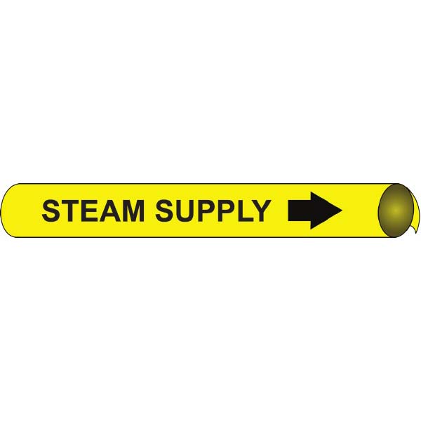 AccuformNMC - Pipe Marker with Steam Supply Legend and Arrow Graphic ...