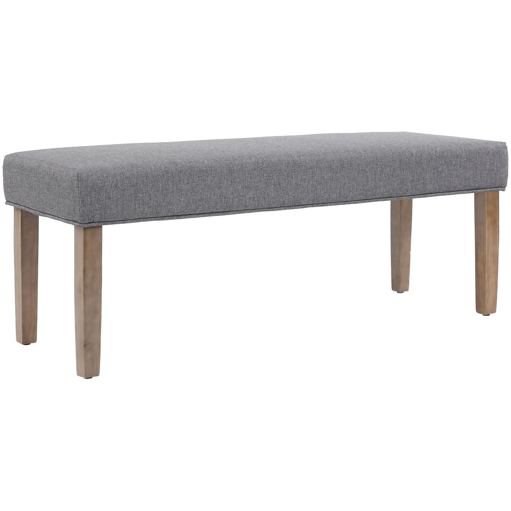 Boss Office Products - Bench Seat: Linen, Gray, 17-1/2 x 44-1/2" | MSC Direct