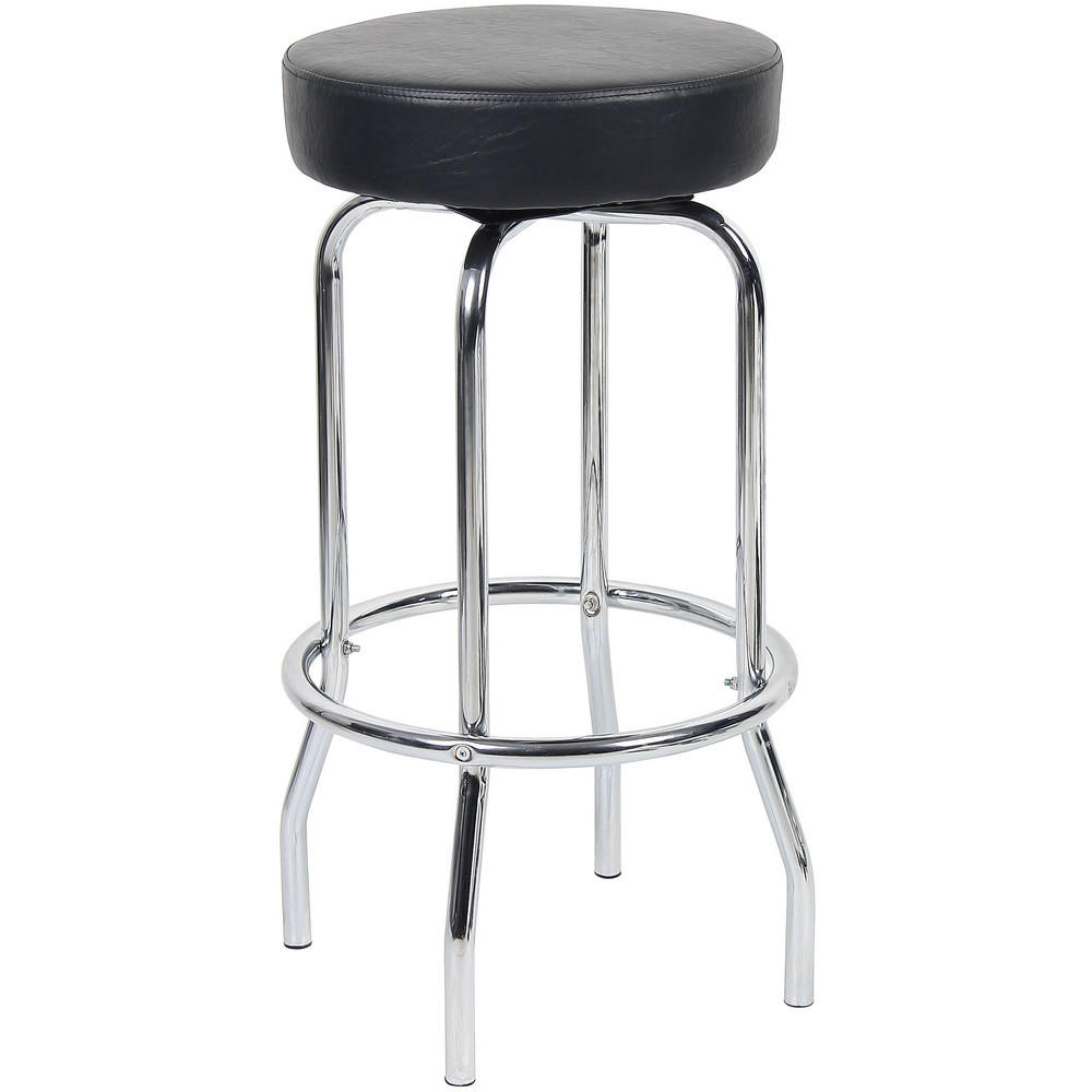 Boss Office Products - Fixed Height Stool: Round Seat, 14" Dia | MSC Direct