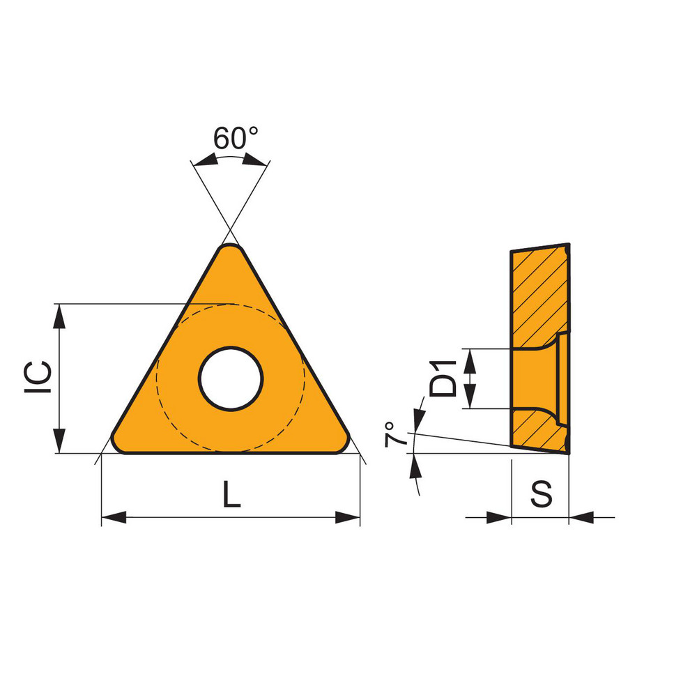Dormer Pramet - Turning Insert: TCMT1.21.21-FF2 T7325, Carbide | MSC Direct