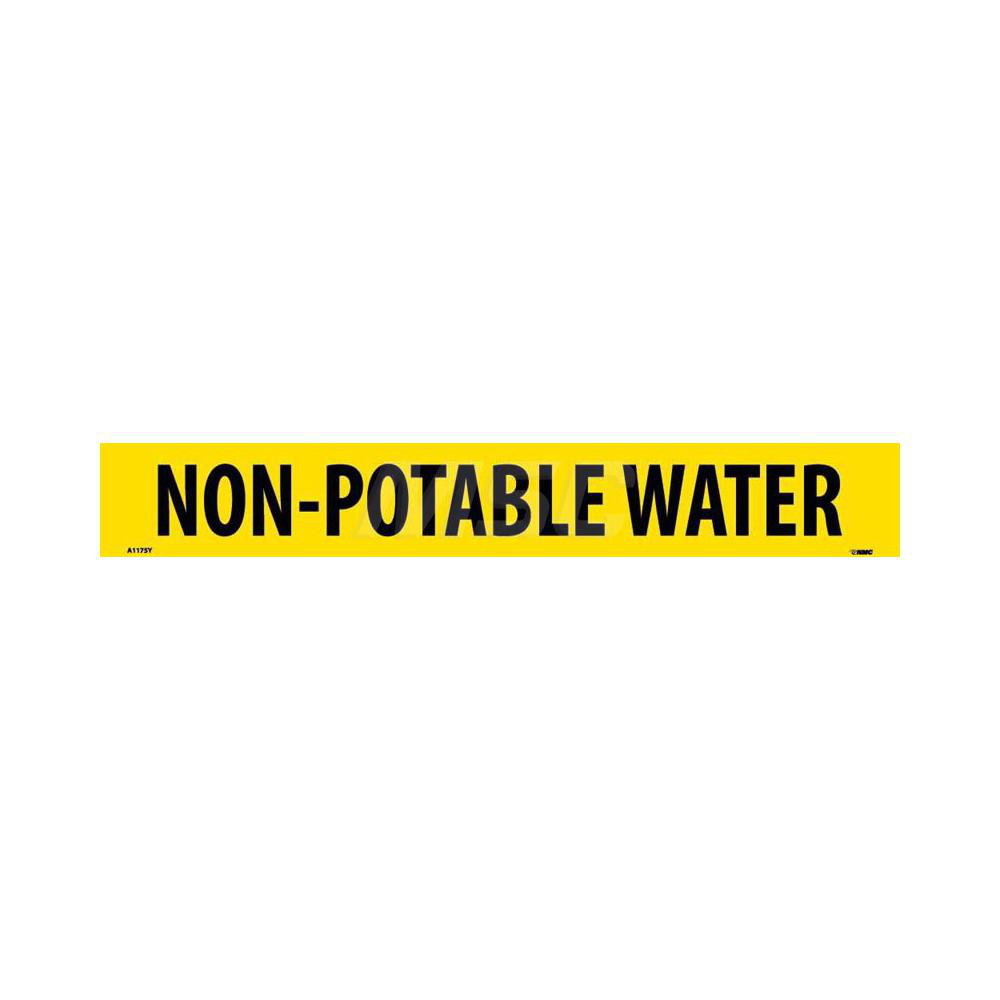 AccuformNMC - Pipe Marker with Non-Potable Water Legend and No Graphic ...