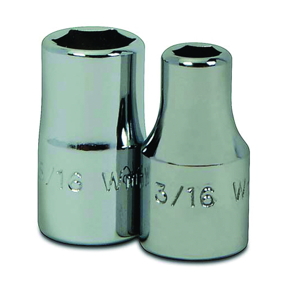Williams - Standard Hand Socket: 1/4" Drive, 7/16" Socket, 6-Point ...
