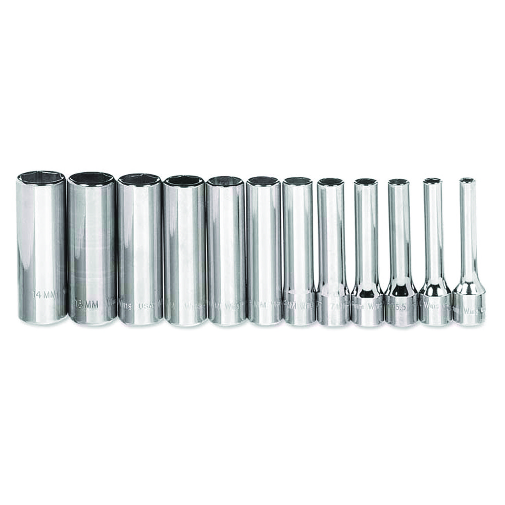 Williams - Socket Set: Deep, 12 Pc, 1/4" Drive | MSC Direct