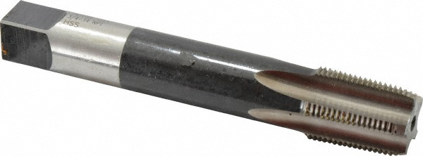 Hertel - 3/4-14 NPT 5 Flute Plug Chamfer High Speed Steel Extension ...