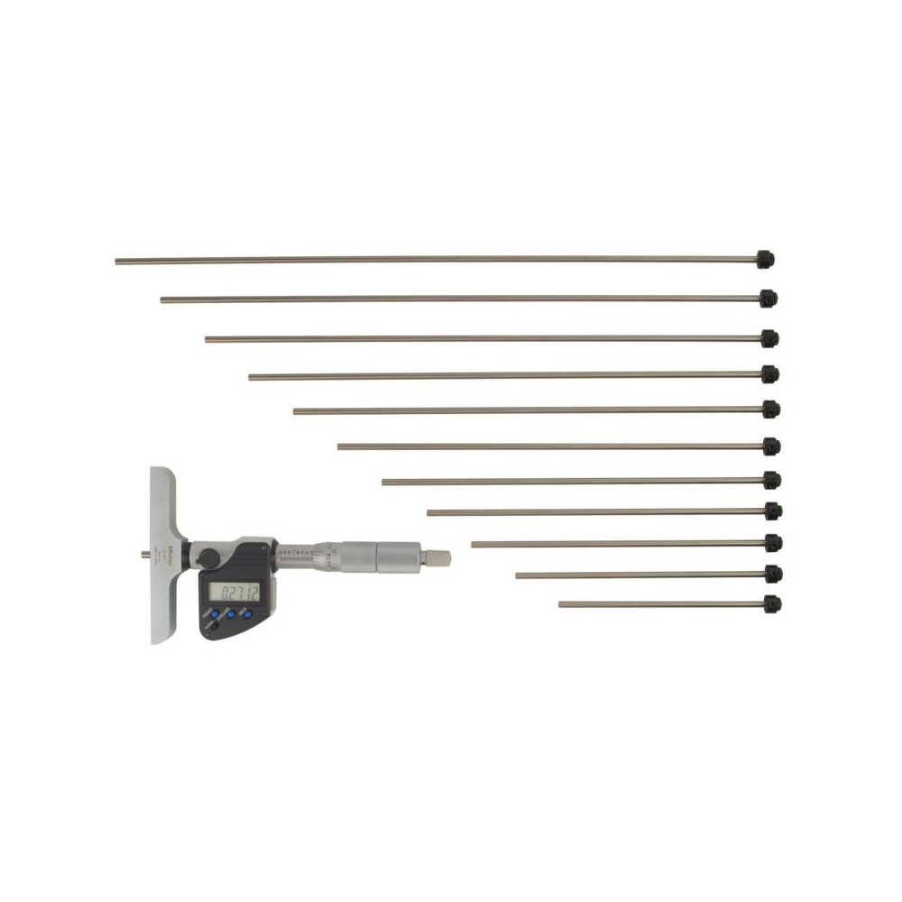 Mitutoyo - 0 to 304.8mm Range, 4" Base Length, 12 Rods, Ratchet Stop ...