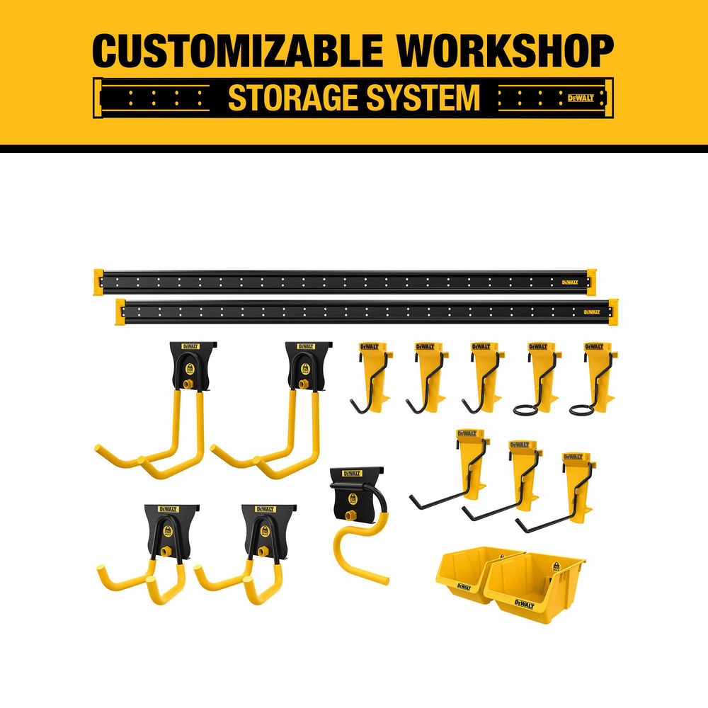 DeWALT - Pegboard Hook Sets: Set Type: Hooks; Mount Type: Hanging; For Use With: DEWALT Workshop ...
