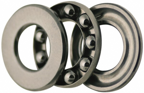 Value Collection - Thrust Bearing: 4" ID, 8.8" OD, Ball, 144 lb, 12,000 ...
