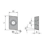 Ceratizit - Milling Inserts; Insert Style: APKT; Insert Size Code: 1604; Insert Material: Solid ...