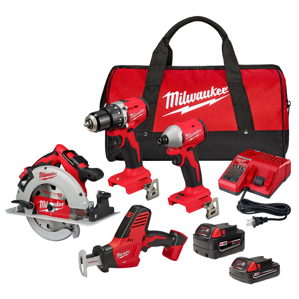 Milwaukee Tool - 18.00 Volt Cordless Tool Combination Kit | MSC Direct