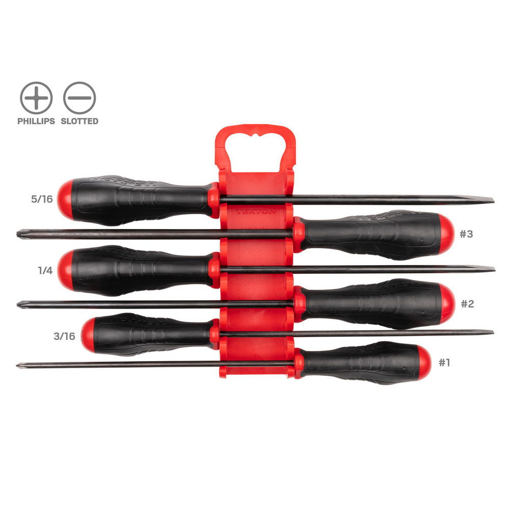 Tekton - Phillips & Slotted Screwdriver Set: 6 Pc | MSC Direct