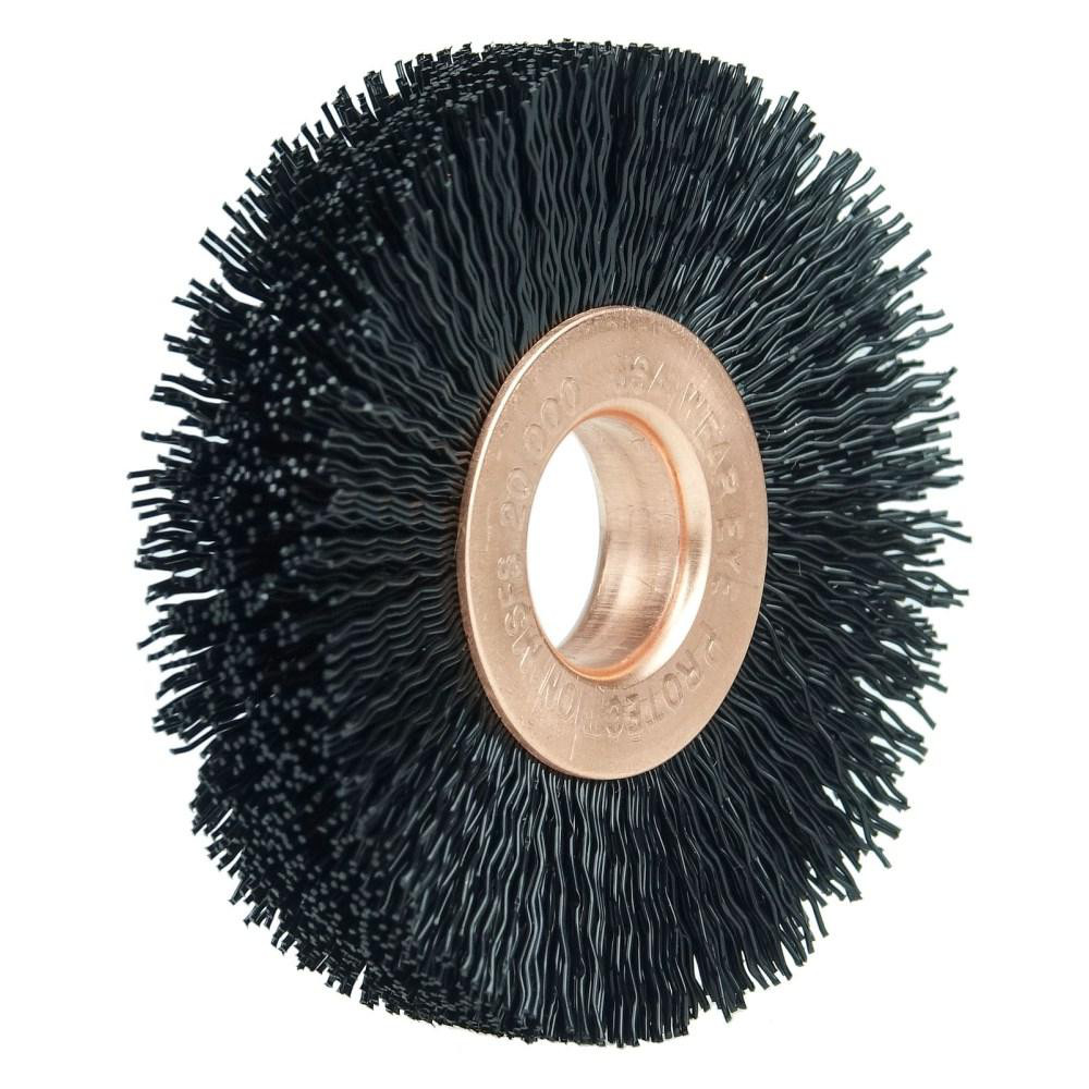 Weiler - Wheel Brush: 2" Wheel Dia, 3/8" Face Width, 0.0100" Wire Dia ...