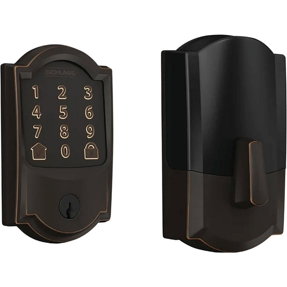 Schlage - Deadbolts: Deadbolt Type: Deadlatch; Lock Type: Single Cylinder; Key Type: Key ...