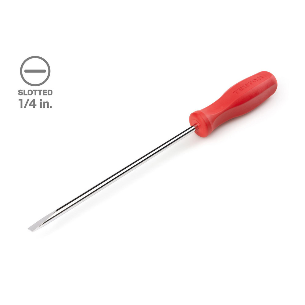 Tekton - 1/4 in. Slotted x 8 in. Driver [HH Chrome] | MSC Direct
