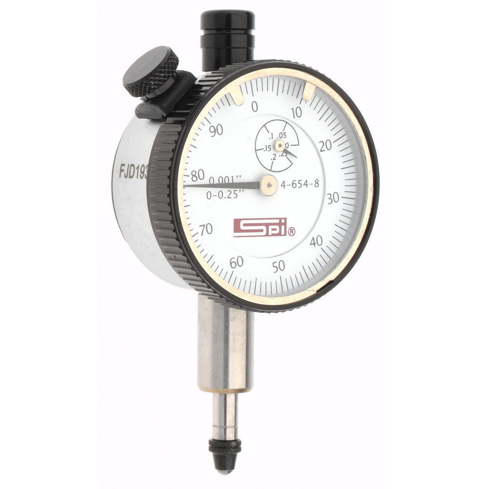 SPI - Dial Drop Indicator: 0.2500" Max Measurement, 1-100 Dial Reading | MSC Direct