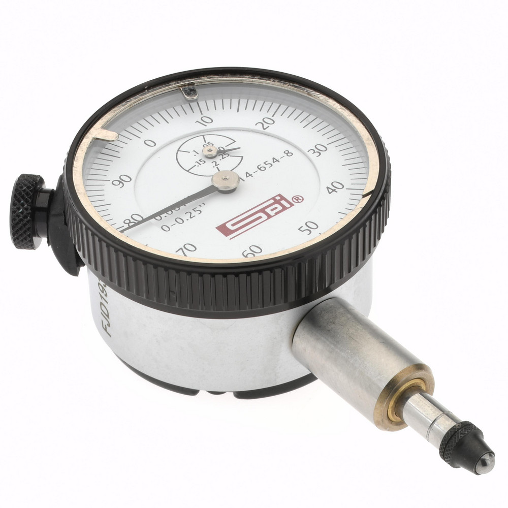 SPI - Dial Drop Indicator: 0.2500" Max Measurement, 1-100 Dial Reading | MSC Direct
