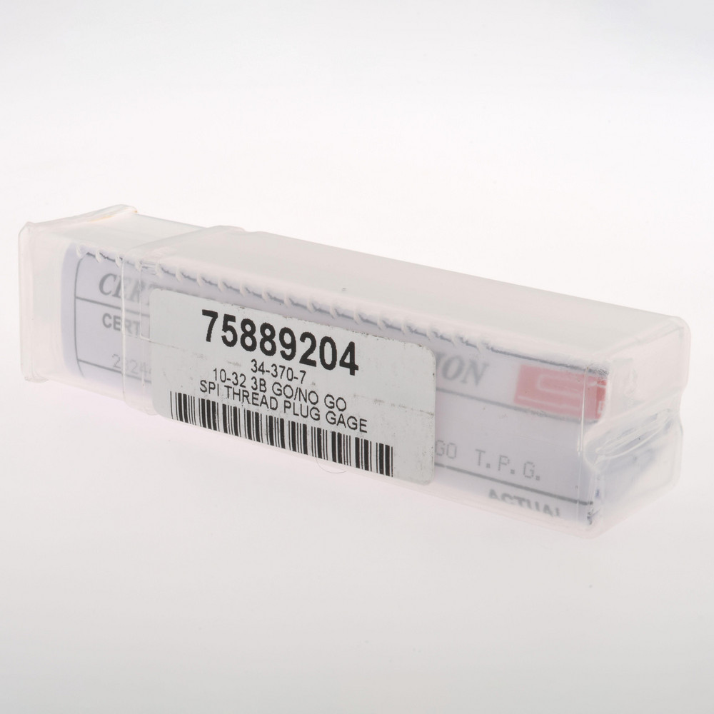 SPI - Plug Thread Gage: #10-32 Thread, 3B Class, Double End, Go & No Go ...
