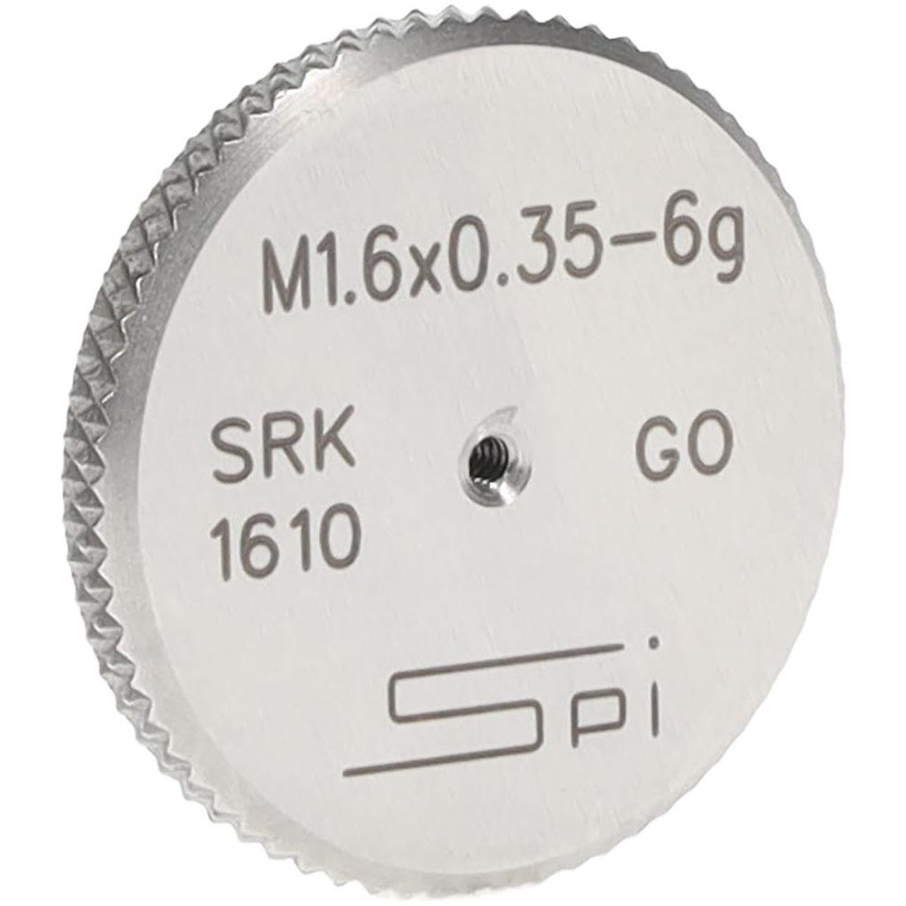 SPI - Threaded Ring Gage: M1.6 x 0.35 Thread, Metric, Class 6G, Go ...