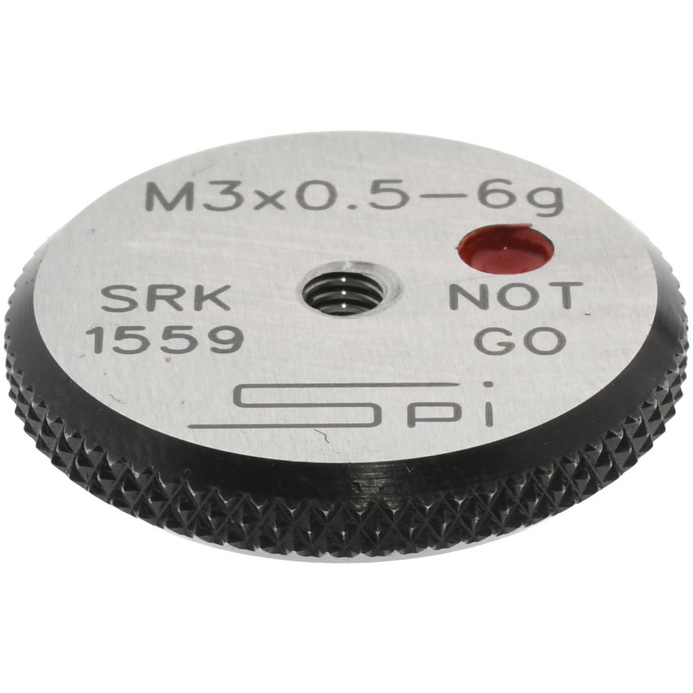 SPI - Threaded Ring Gage: M3 x 0.50 Thread, Metric, Class 6G, No Go ...